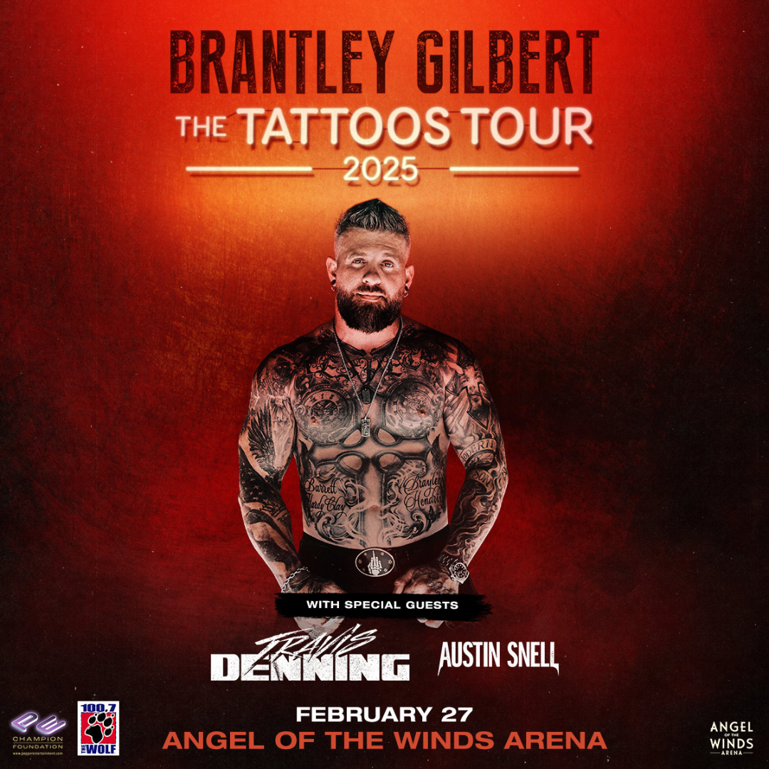 Brantley Gilbert The Tattoos Tour 2025 | Angel of the Winds Arena