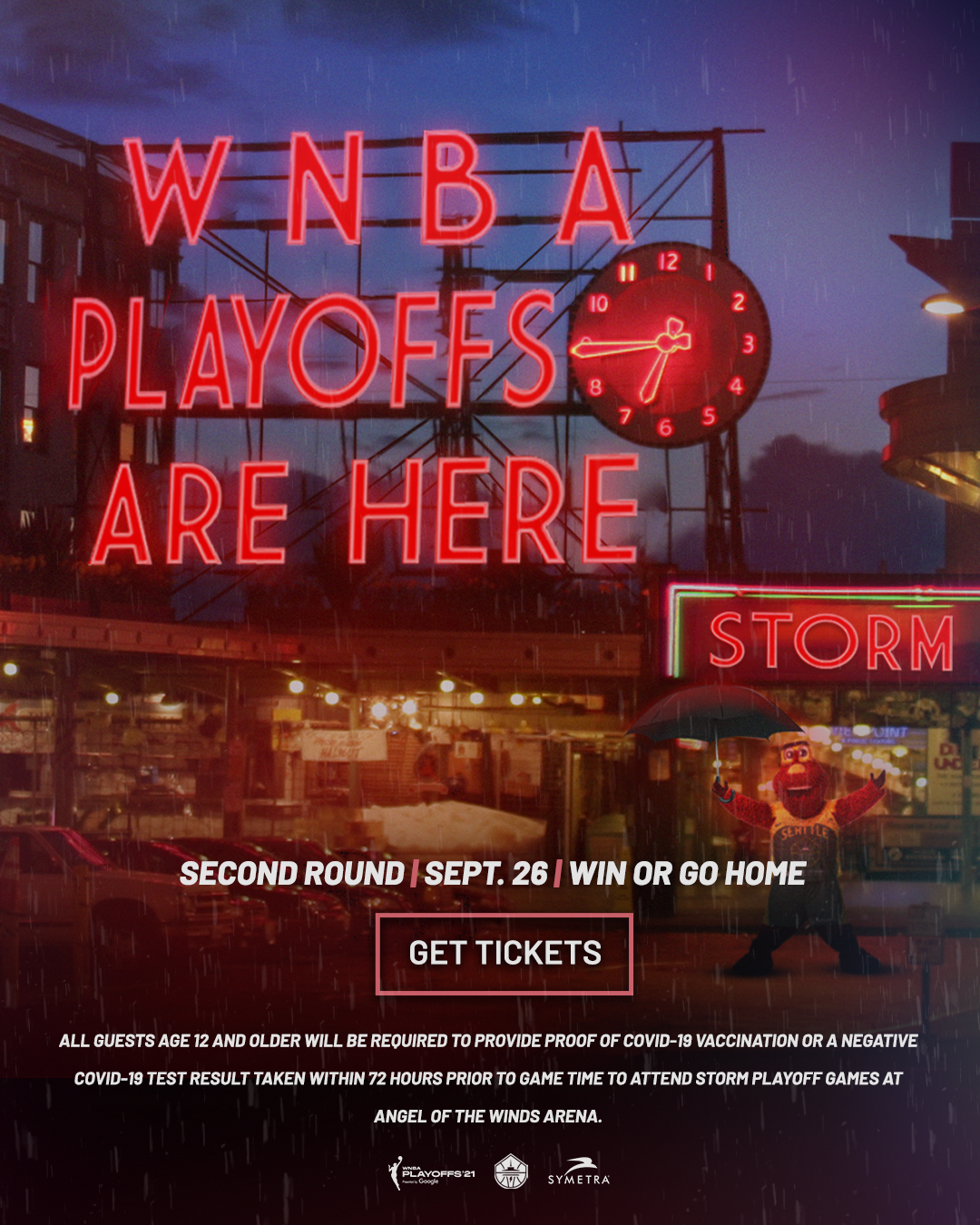 SEATTLE STORM | SECOND ROUND WNBA PLAYOFF GAME | Angel of the Winds Arena